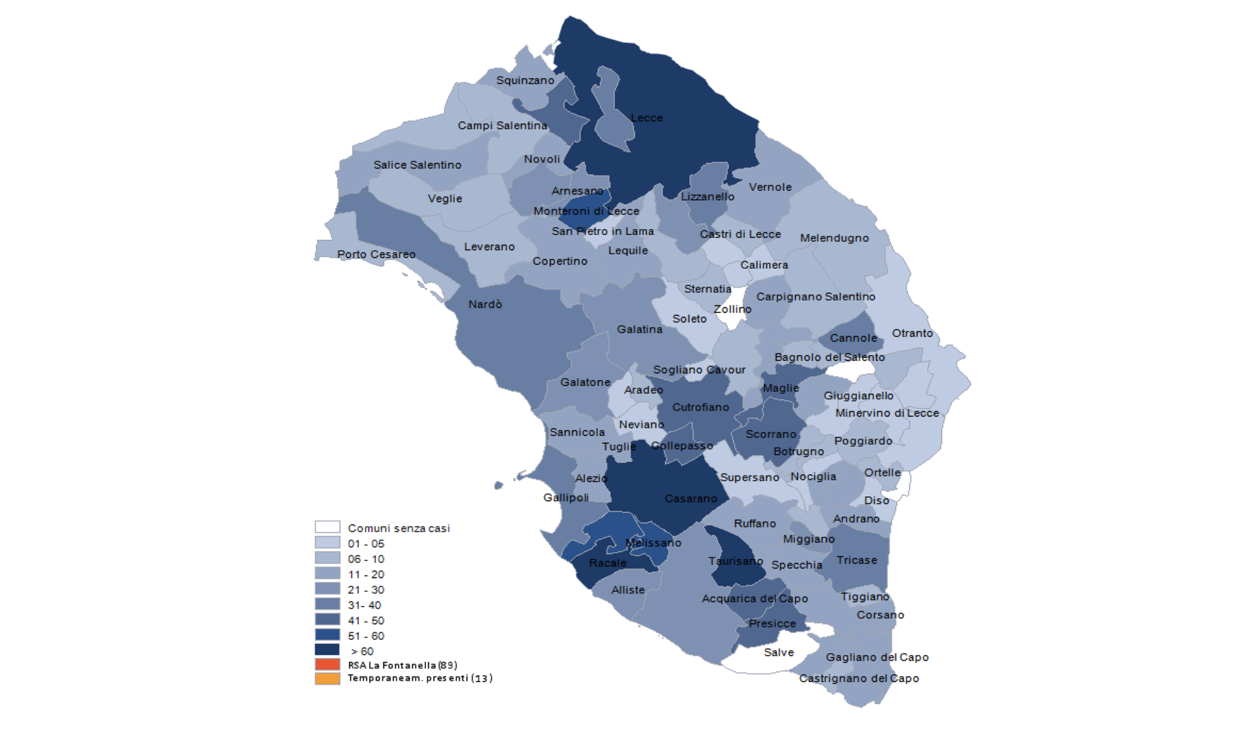 Repor Asl, 2.129 attuali positivi in provincia di Lecce. I contagi e i ...