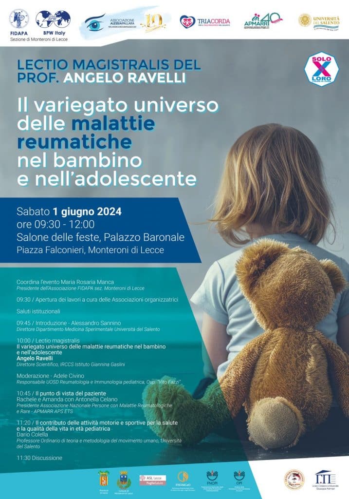 ‘Malattie reumatiche del bambino e dell’adolescente’, a Monteroni una ...